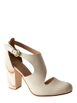 FORTRESS Luna Naya Asymmetric Cutout Pump - Pebbled Ivory