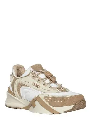 Fendi Fendi Flow Sneaker F1r93 White/ Biscuit