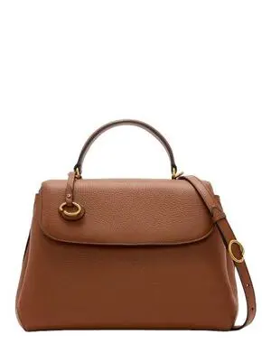 Oscar De La Renta Oscar De La Renta The Poppy Top Handle Bag Natural