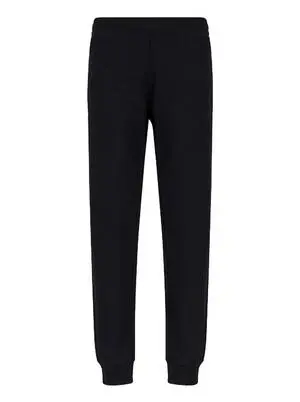 Emporio Armani Modal-blend Jersey-fleece Joggers - Navy