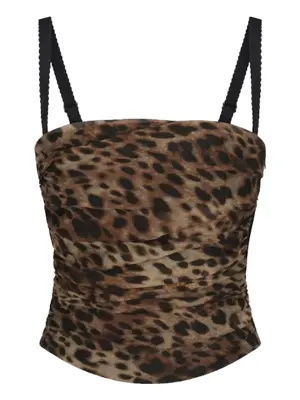 SKIMS X Dolce&gabbana Romance Corset - Leopard