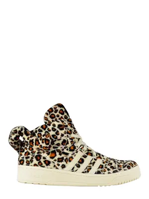 Adidas Jeremy Scott Leopard Tail Sneakers - Tan