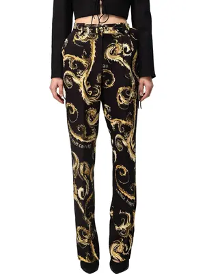 Versace Printed Trousers - Gold