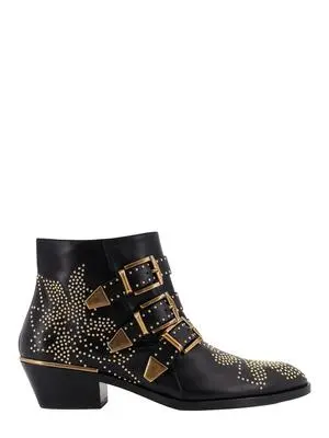 Chloé Buckled Ankle Boots - Black