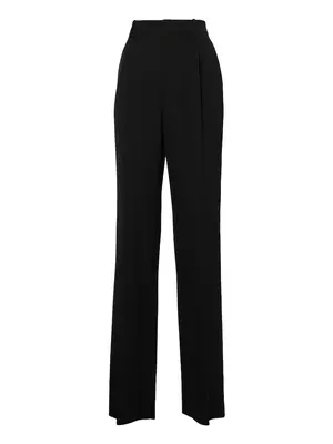 Saint Laurent Wool Tuxedo Trousers - Black