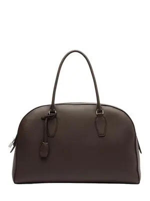 THE ROW India 15.75 Leather Tote Bag - Brown