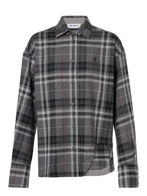 Attico Cotton-blend Shirt - Grey