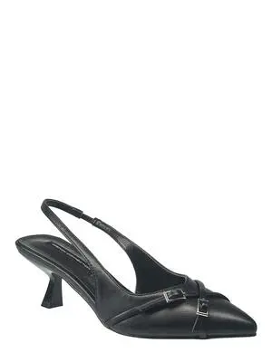 French Connection French Connection Buckles Slingback Kitten Heel Black