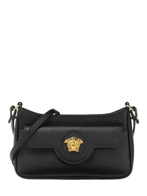 Versace Mini Medusa Leather Shoulder Bag - Black Versace Gold