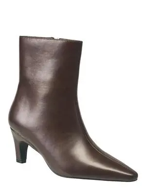 French Connection Alex Kitten Heel Bootie Brown