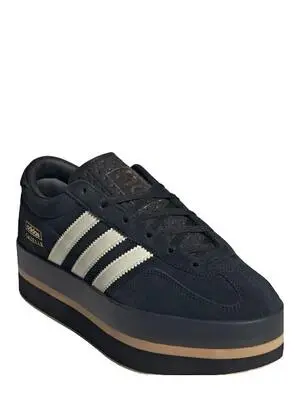 Adidas Gazelle Stack Platform Sneaker Black/cream White/gum