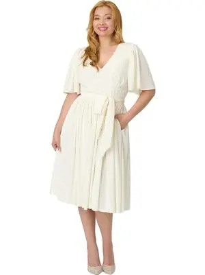 Unique Vintage 1940s Velvet Swing Dress - Ivory Peacock Print