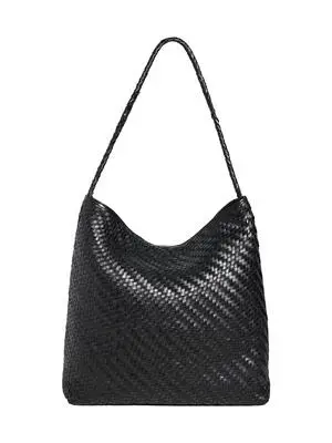 BEMBIEN Sera Woven Leather Tote Bag - Black
