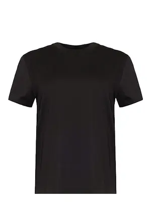 Vince Round-neck Cotton-jersey T-shirt - Black