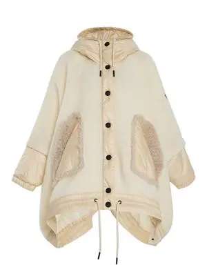Moncler Wool Cape - Ivory
