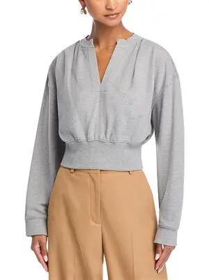 3.1 Phillip Lim Cropped Sweatshirt - Grey Melange