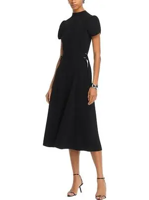 3.1 Phillip Lim Tulip Sleeve Midi Dress Black