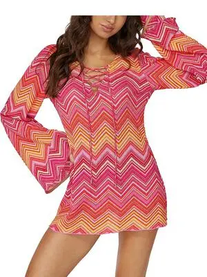 PQ SWIM Noah Tunic Swim Cover-up - Cayenne