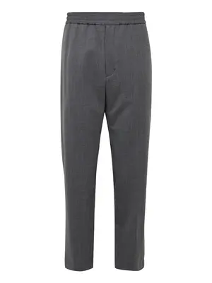 NILI LOTAN Lawrence Tapered Woven Trousers - Gray