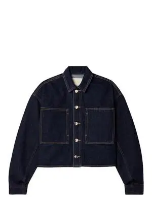 Ulla Johnson Ulla Johnson Bobbi Cropped Denim Jacket Blue
