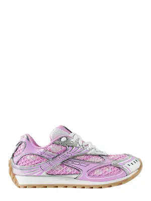 BOTTEGA  VENETA Bottega Veneta Orbit Metallic Sneakers Purple