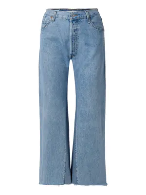 RE/DONE Levi's High-rise Wide-leg Jeans - Blue
