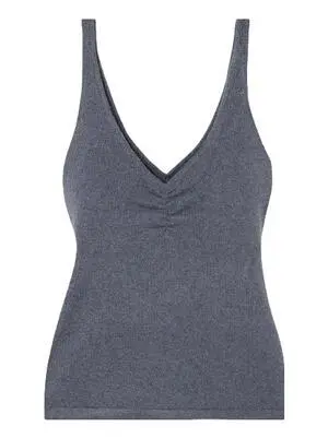 DEIJI STUDIOS Gathered Recycled Knitted Tank - Blue