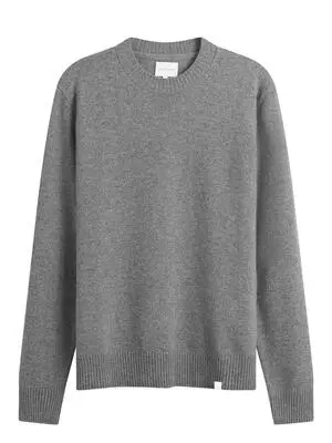 Norse Projects Standard Lambswool Knit Jumper - Grey Melange