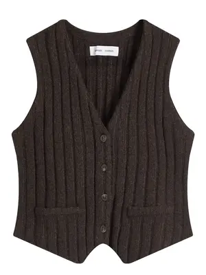 SAMSØE SAMSØE Sanissa Knitted Vest - Turkish Coffee