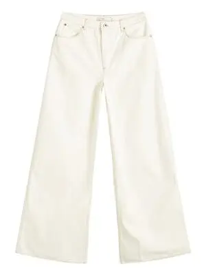 Sir The Label Stella Wide Leg Jeans - Washed White