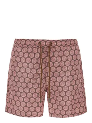 4FF Floral-print Swim Shorts - Pink