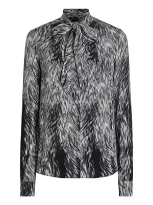 Dolce & Gabbana Animal-print Blouse - Grey