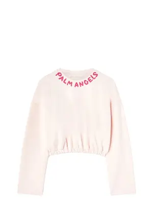 Palm Angels Logo-print Crop Top - Pink