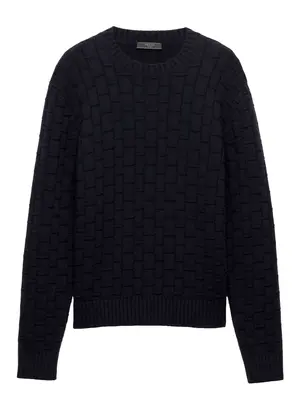 Prada Crew-neck Cashmere Sweater - Blue