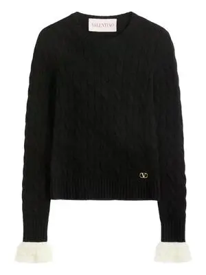 Valentino Garavani Cashmere Sweater - Black