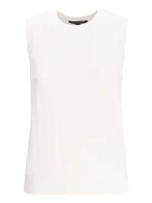 Armani Exchange Knitted Tank Top - White