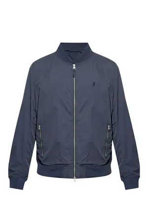 ALLSAINTS Bassett Ramskull Bomber Jacket - Blue