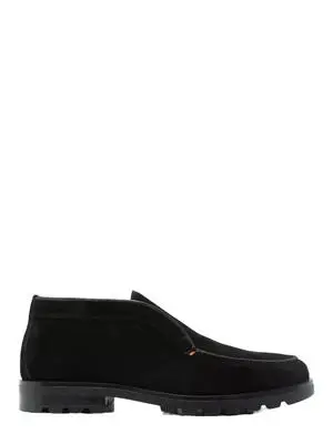 Santoni Suede Boots - Black