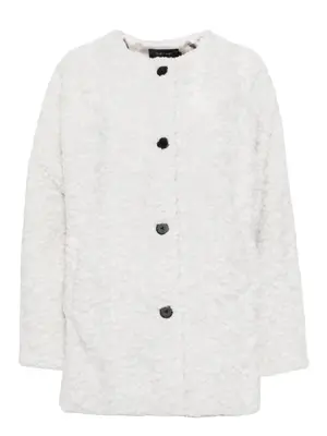 TOUT A COUP Faux Fur Jacket - Grey