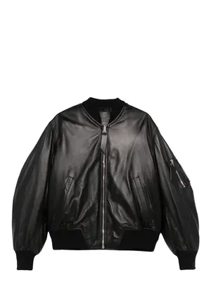 Attico Anja Bomber Jacket - Black