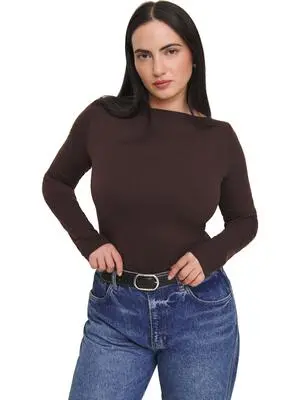 REFORMATION Wiley Knit Top - Brown