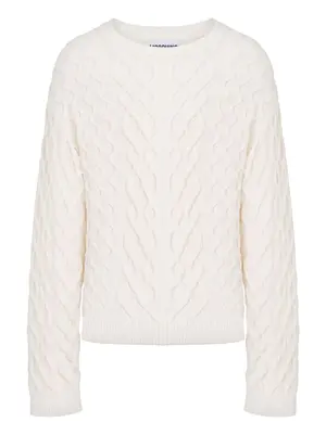 Moschino Plaque Jumper - White