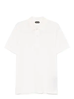 TOM FORD Piqué Polo Shirt - White