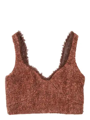 MULLER OF YOSHIOKUBO Cropped Top - Brown