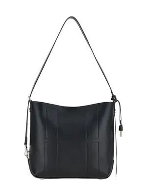 Hogan Leather Shoulder Bag - Black