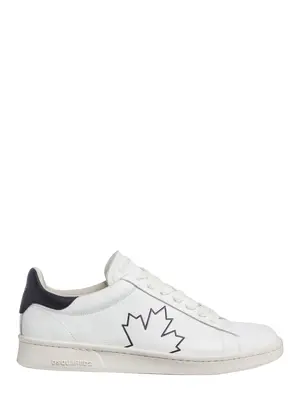 Dsquared2 Maple Leaf Detail Sneakers - White