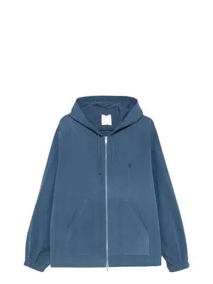 Givenchy 4g-motif Cotton Hoodie - Blue