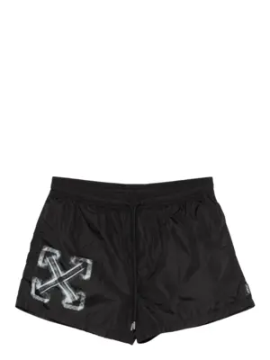 Off-White Vibe Arrow Swim Shorts - Black