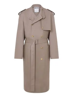 Moschino Double-breasted Trench Coat - Neutrals