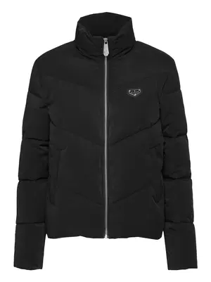 Philipp Plein Long Sleeve Puffer Jacket - Black